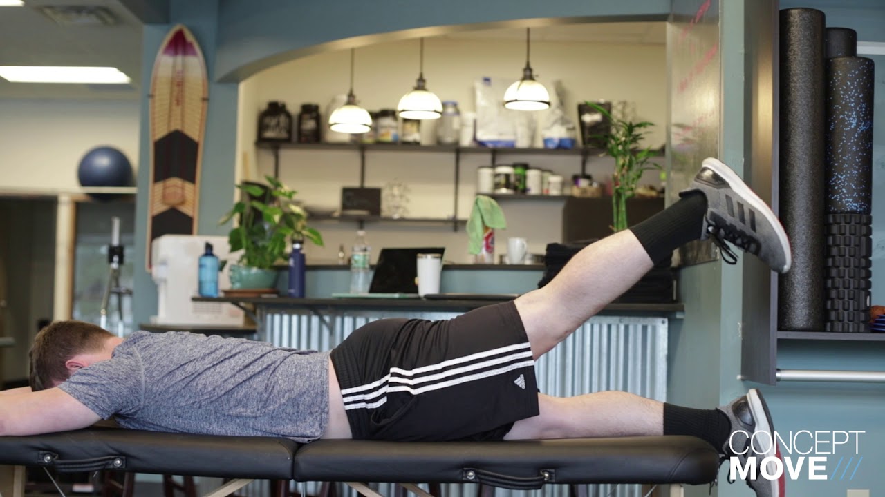 Rehab Exercise - Straight Leg Raise (Extension SLR) - YouTube
