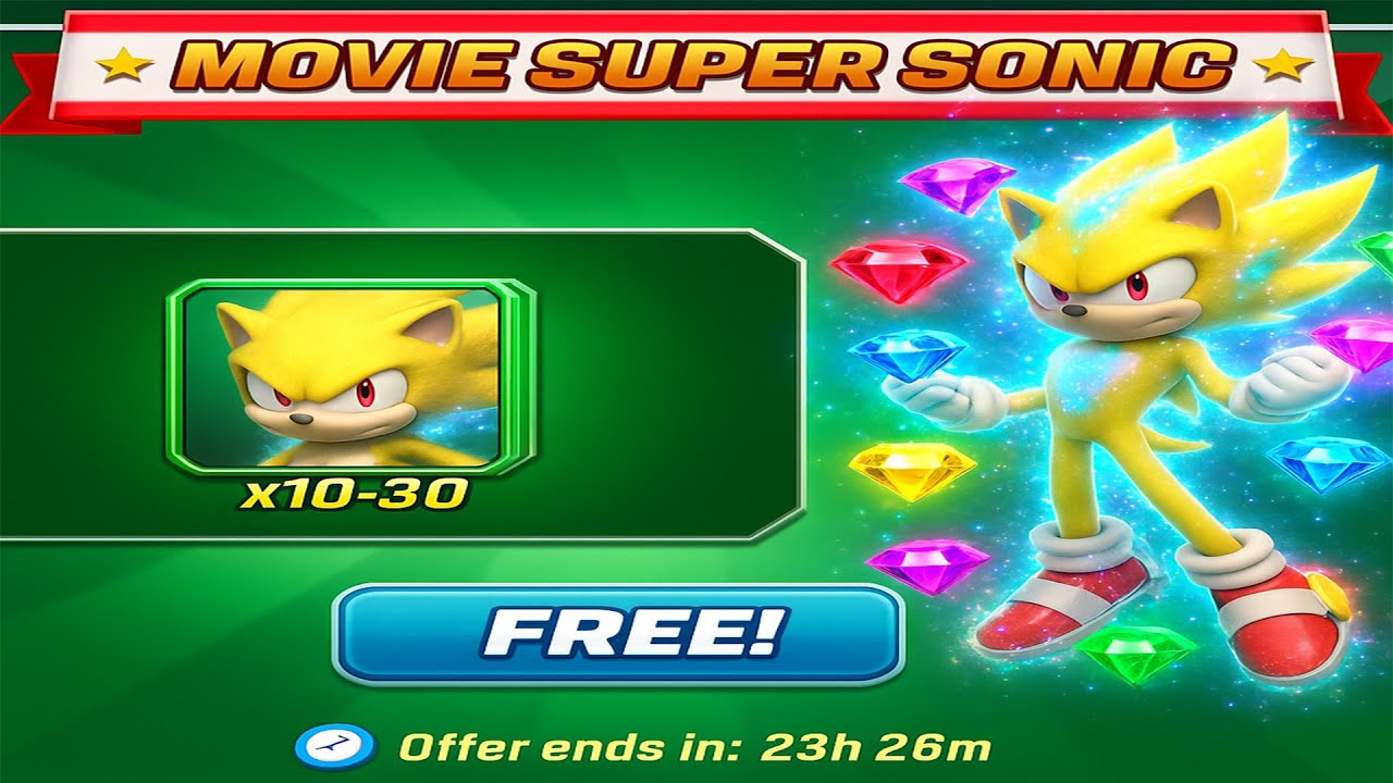 Sonic Forces - Movie Super Sonic Event Power of Emeralds (android, ios ...