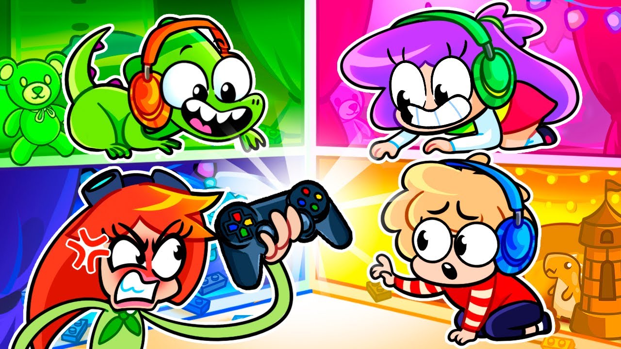 🎮 Game Start! Who Will Win? 😱 Secret Room Under the Bed | Viv and Denny ...