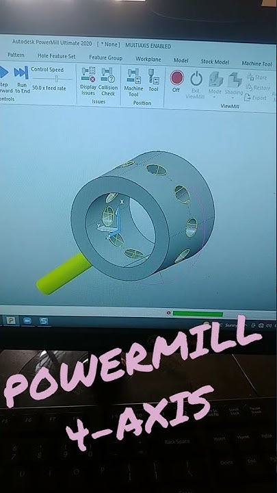 Powermill 4 Axis CNC programing - YouTube