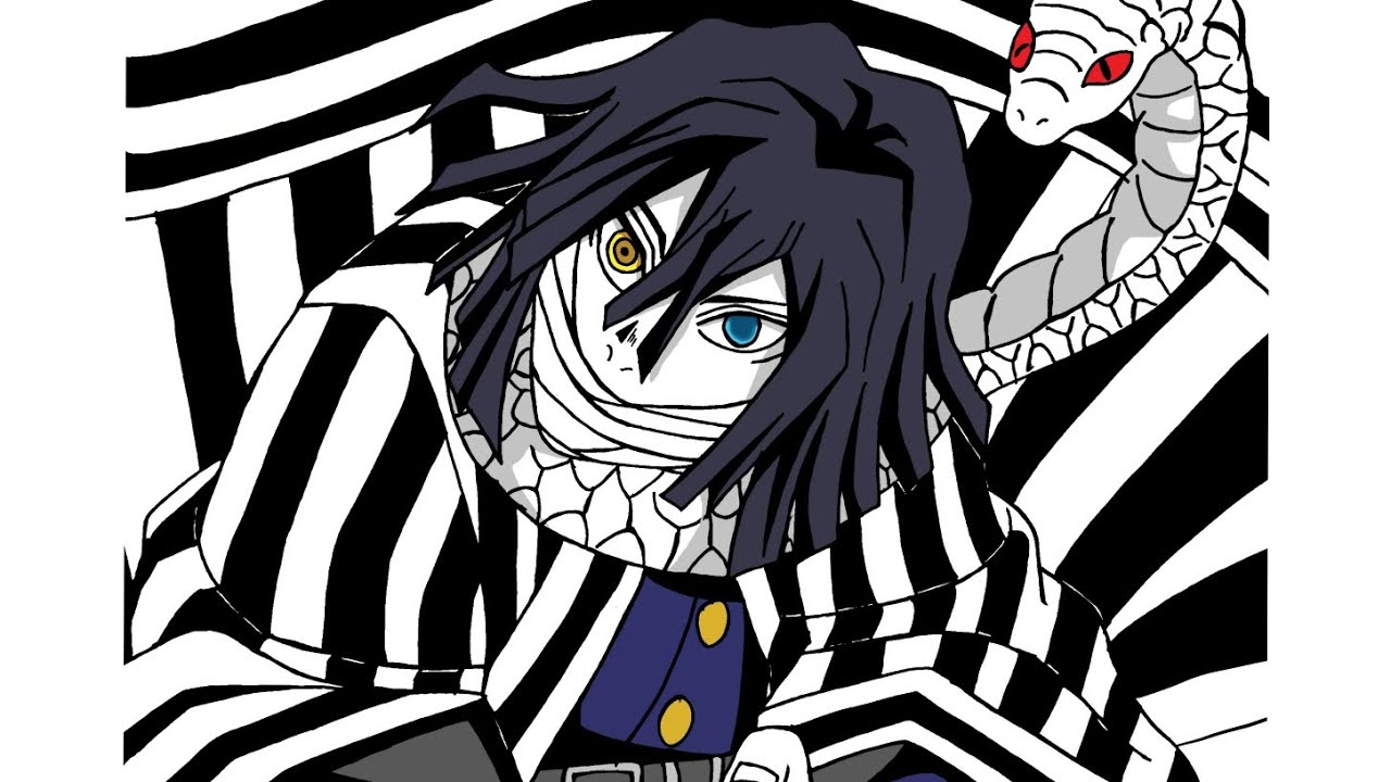 How To Draw Obanai Iguro | Step by Step | Demon slayer |Anime Artist ...