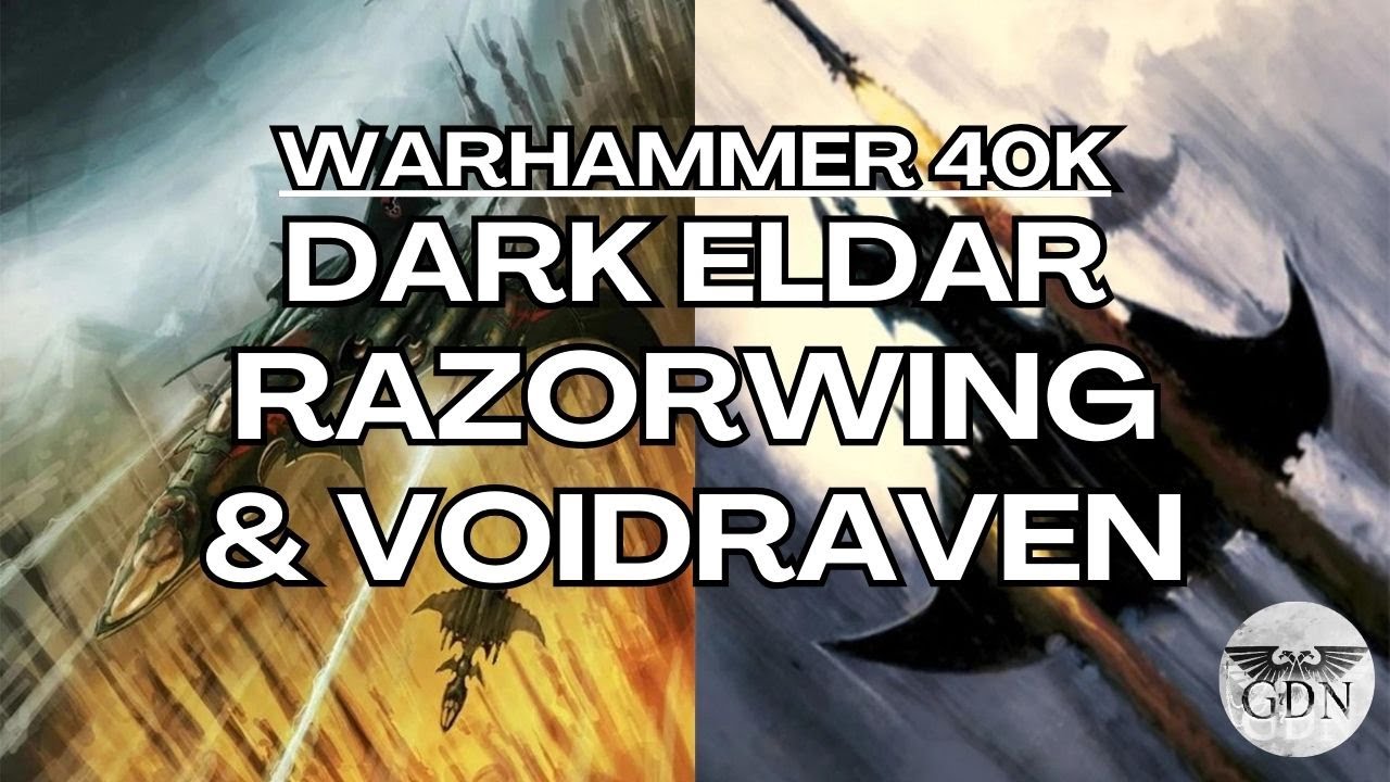 Warhammer 40k Lore - Razorwing & Voidraven (Dark Eldar Jetfighters ...