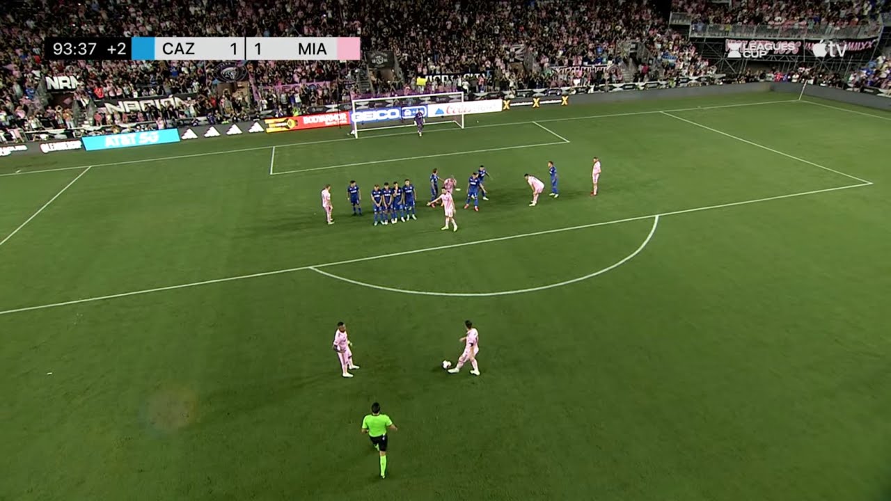 Messi debut goal for inter Miami 🤩 - YouTube