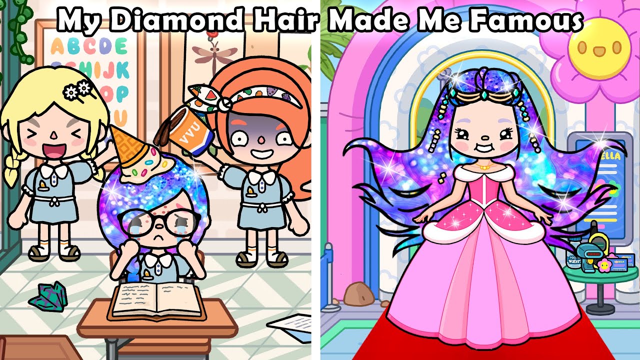 My Diamond Hair Made Me Famous 💎 | Toca boca | Toca Life World | Toca ...