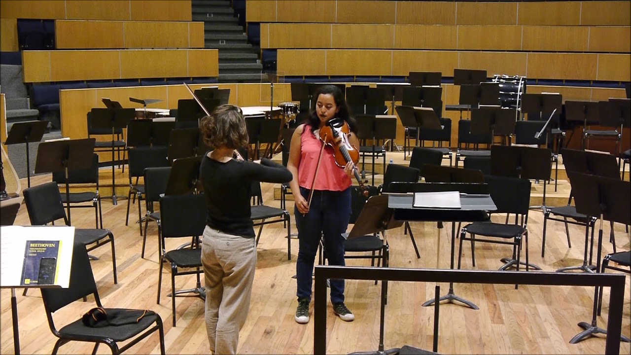 Masterclass con la violinista francesa Anna Göckel PARTE 1 - YouTube