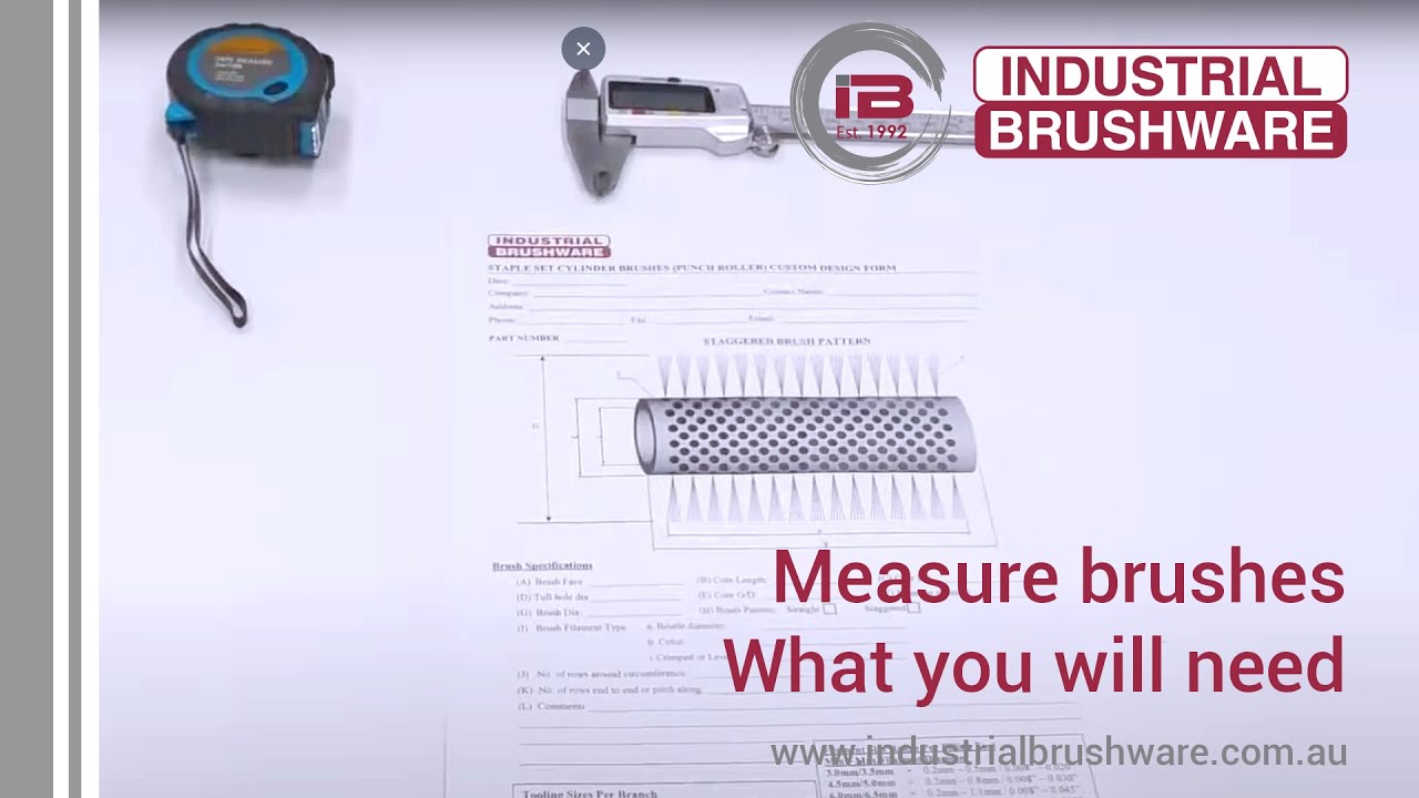 How to Measure brushes - What you will need - YouTube