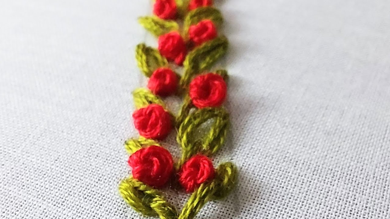 Gorgeous hand embroidery design | embroidery for beginners | hand work ...