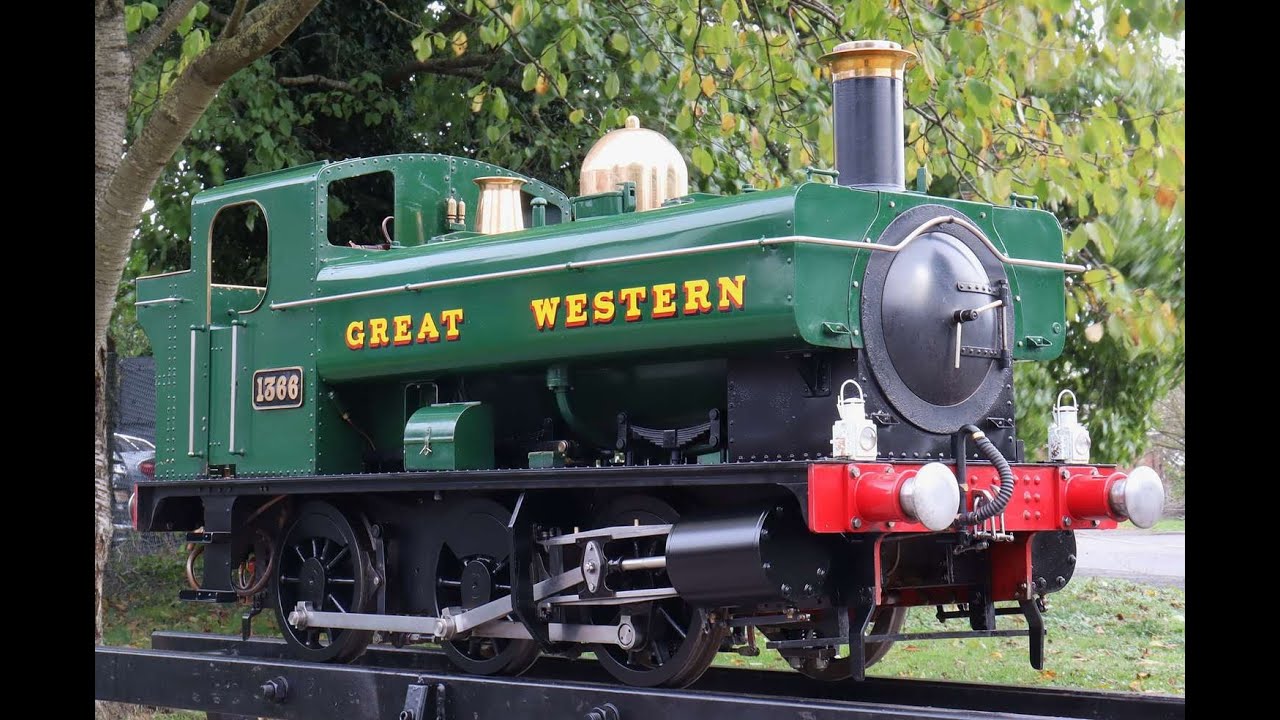 7 1/4 inch gauge GWR 1366 0-6-0PT - YouTube