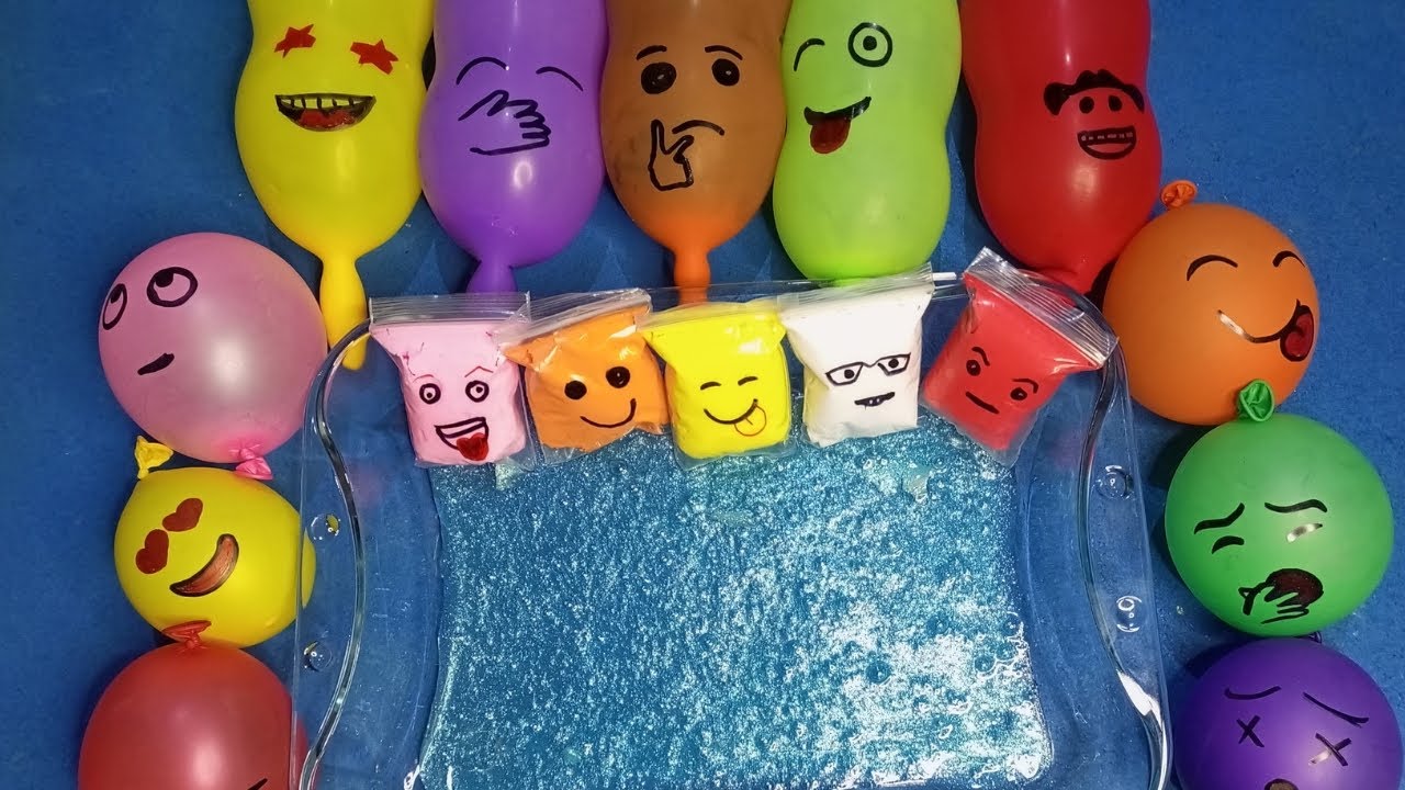 ASMR Slime Making with Funny Balloons: Relaxing and Satisfying - YouTube