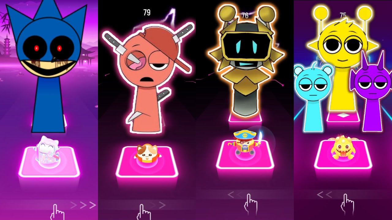 Sprunki Retake 💙sonic exe, Fun Bot, Simon, Durple😱 Coffin Music ...