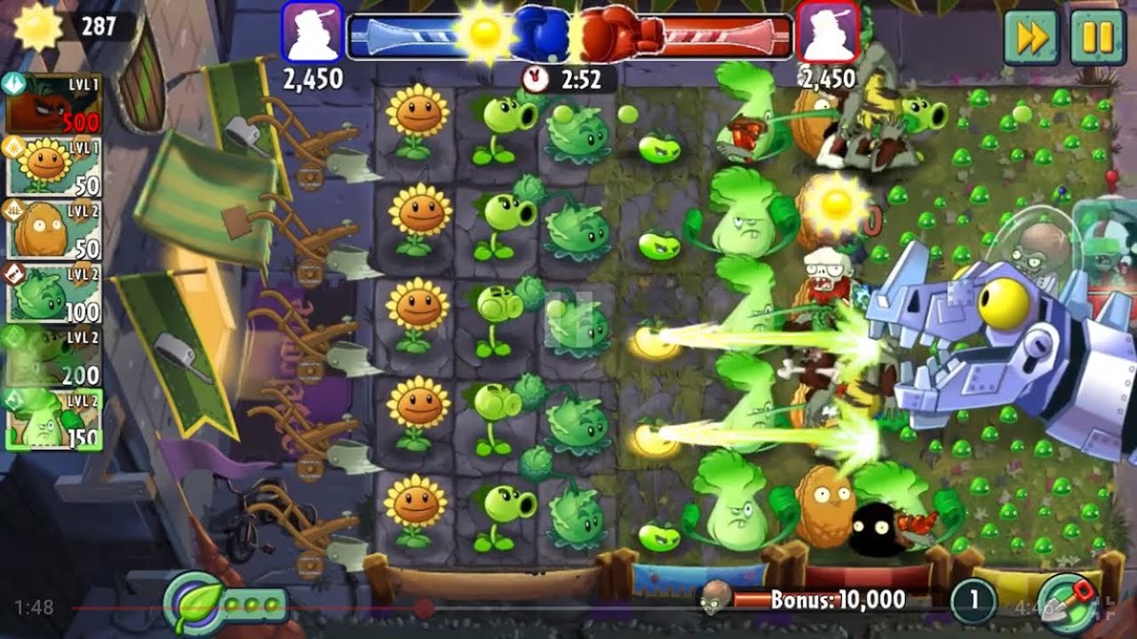 Plants vs. Zombies 2 |Ultomato&friends vs. Zomboss! - YouTube