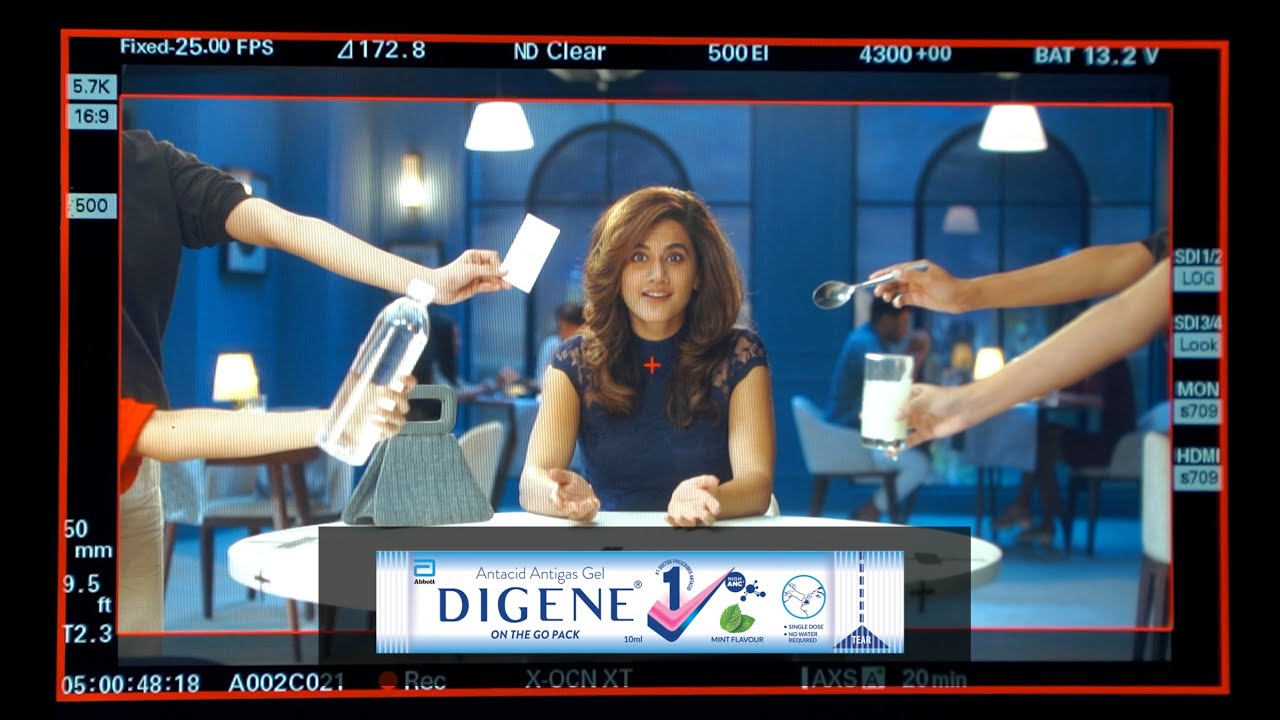 DIGENE Tapsee Panu commercial ad bts - YouTube