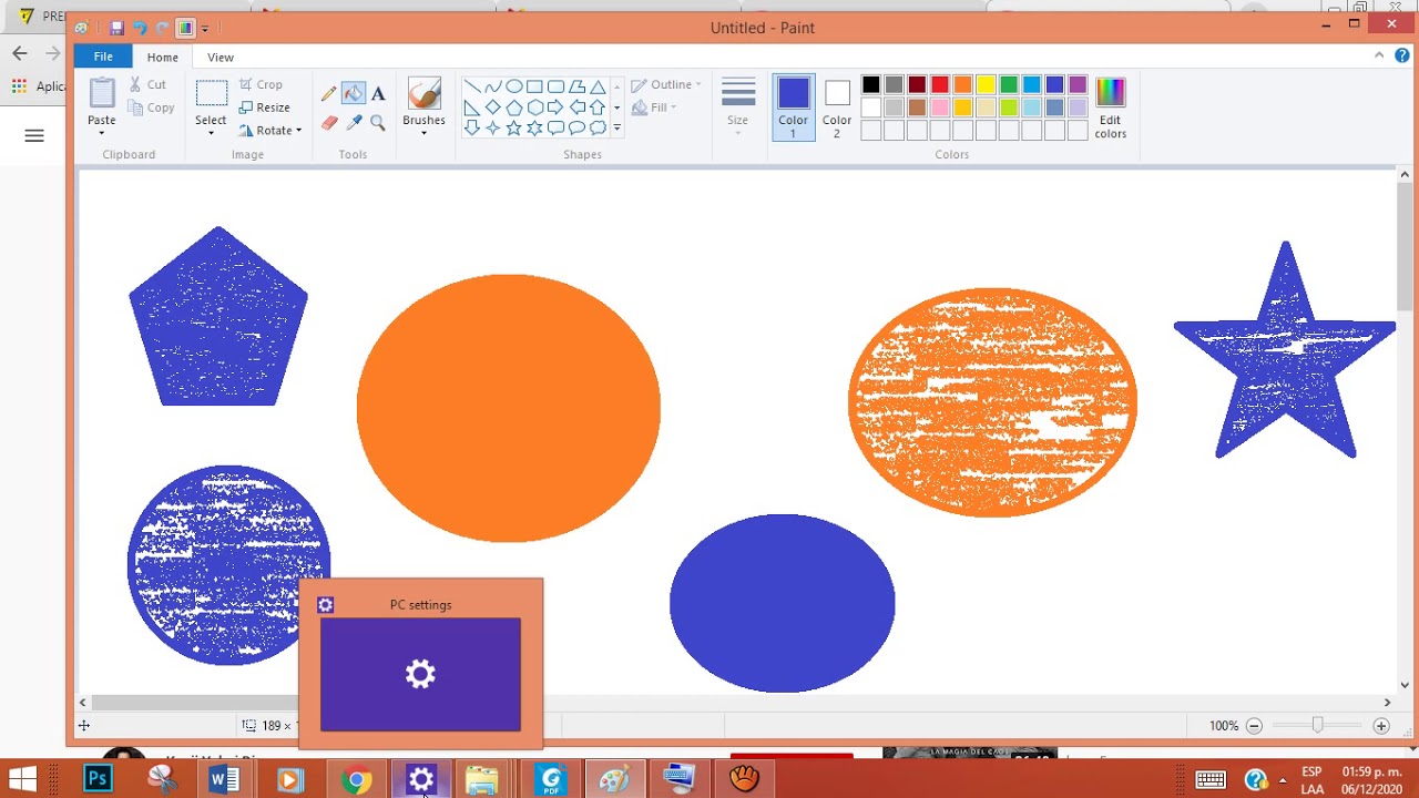 contornos y rellenos en paint - YouTube