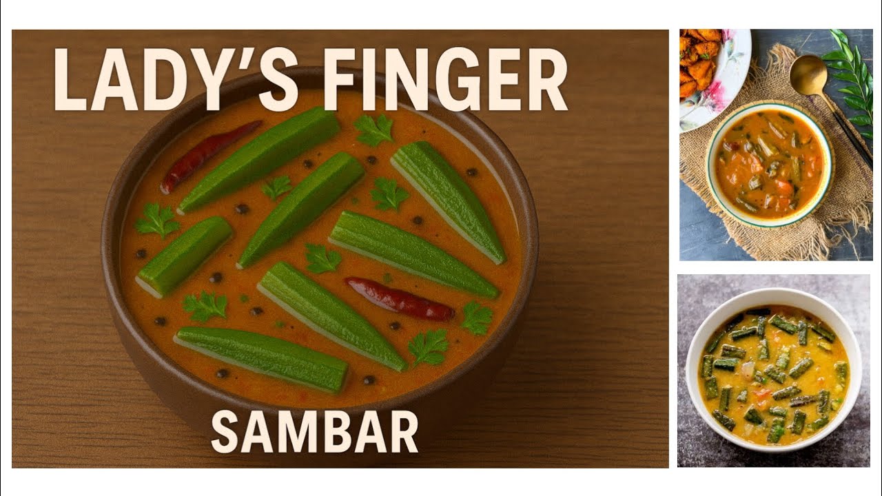 Authentic Lady’s Finger Sambar Recipe | South Indian Bhindi Sambar ...