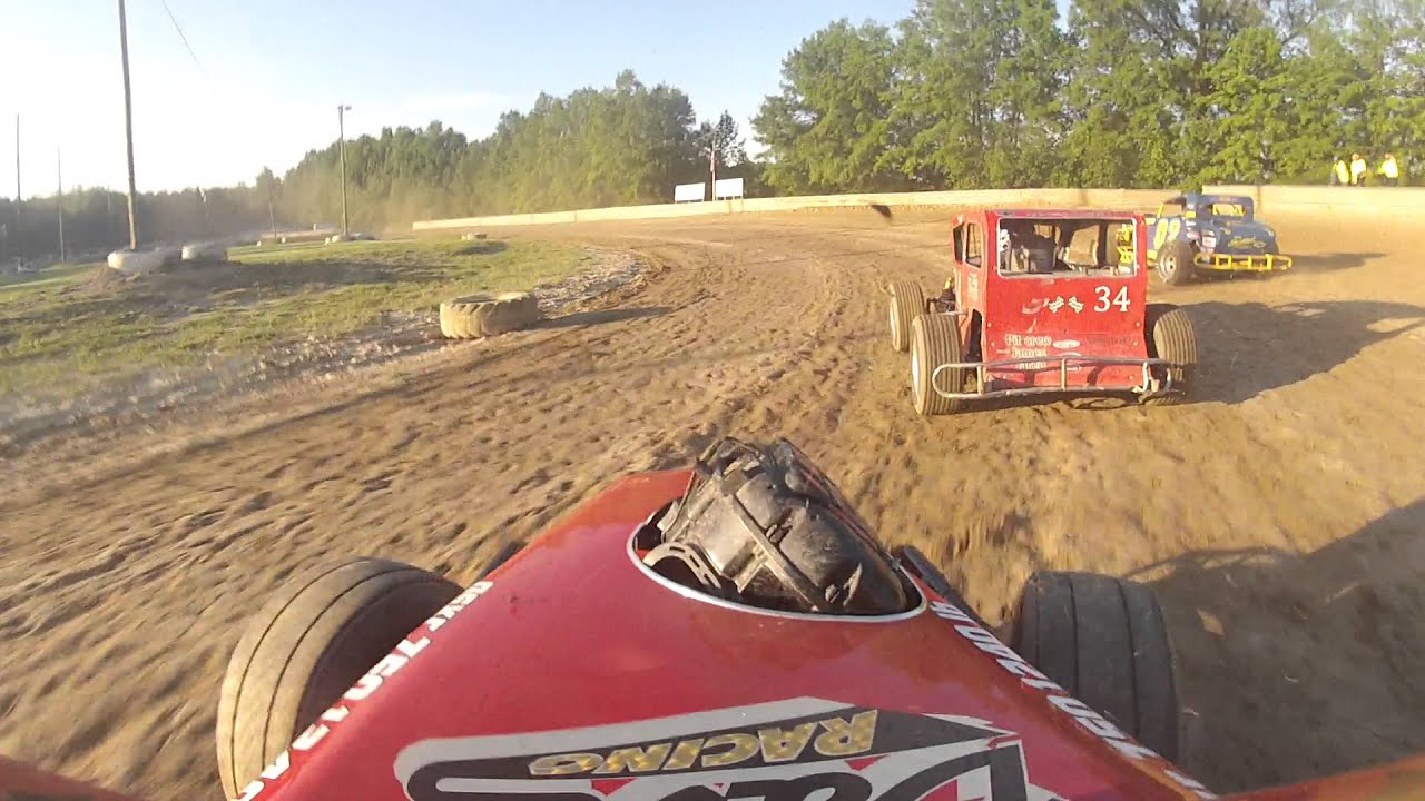 dwarf car feature race deerfield raceway may 30 2015 - YouTube