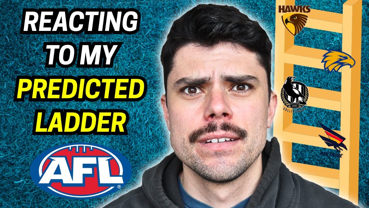 Reacting to my 2025 AFL Ladder Prediction - YouTube