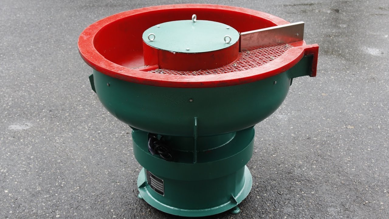 Vibratory Polishing Machine, Metal Parts Tumbler Polisher - YouTube
