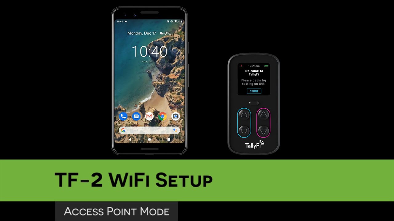 TallyFi (TF-2) WiFi Setup - Access Point Mode - YouTube