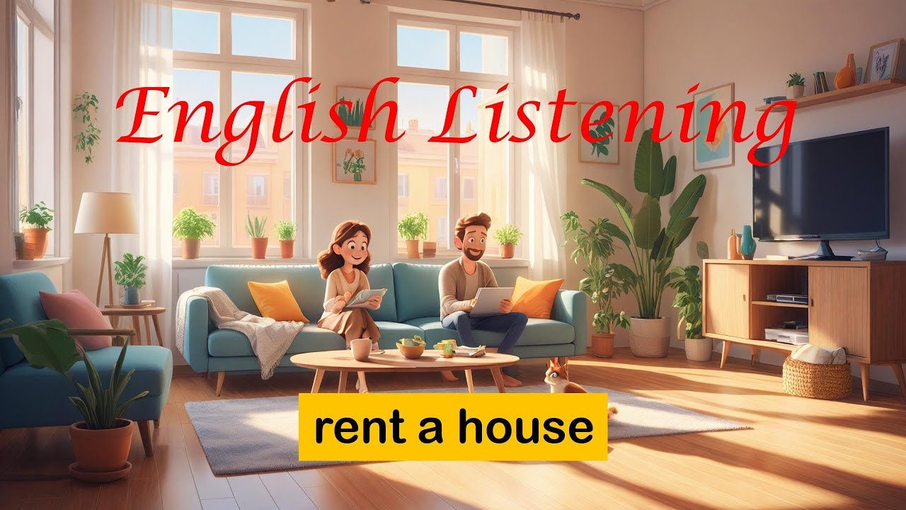 English Listening Practice with Subtitle - rent a house # ...