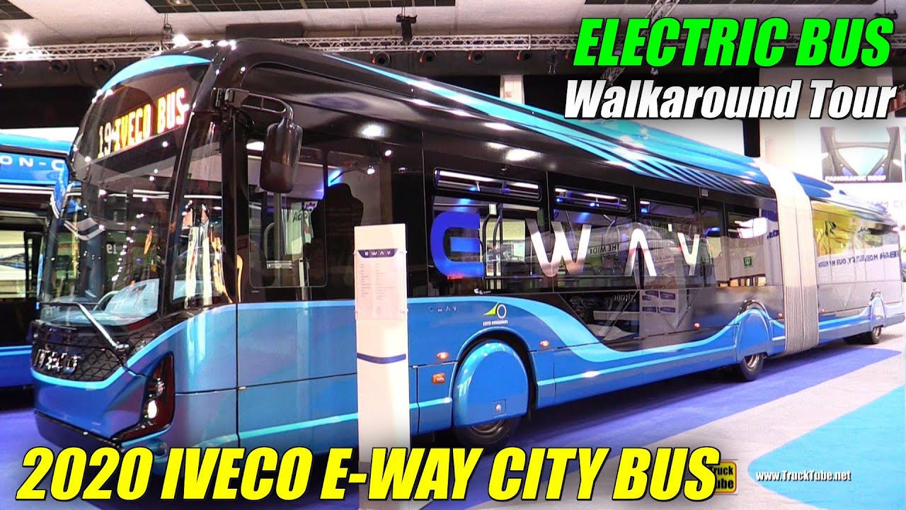 2020 Iveco E-Way Electric Bus - Exterior Interior Walkaround - YouTube