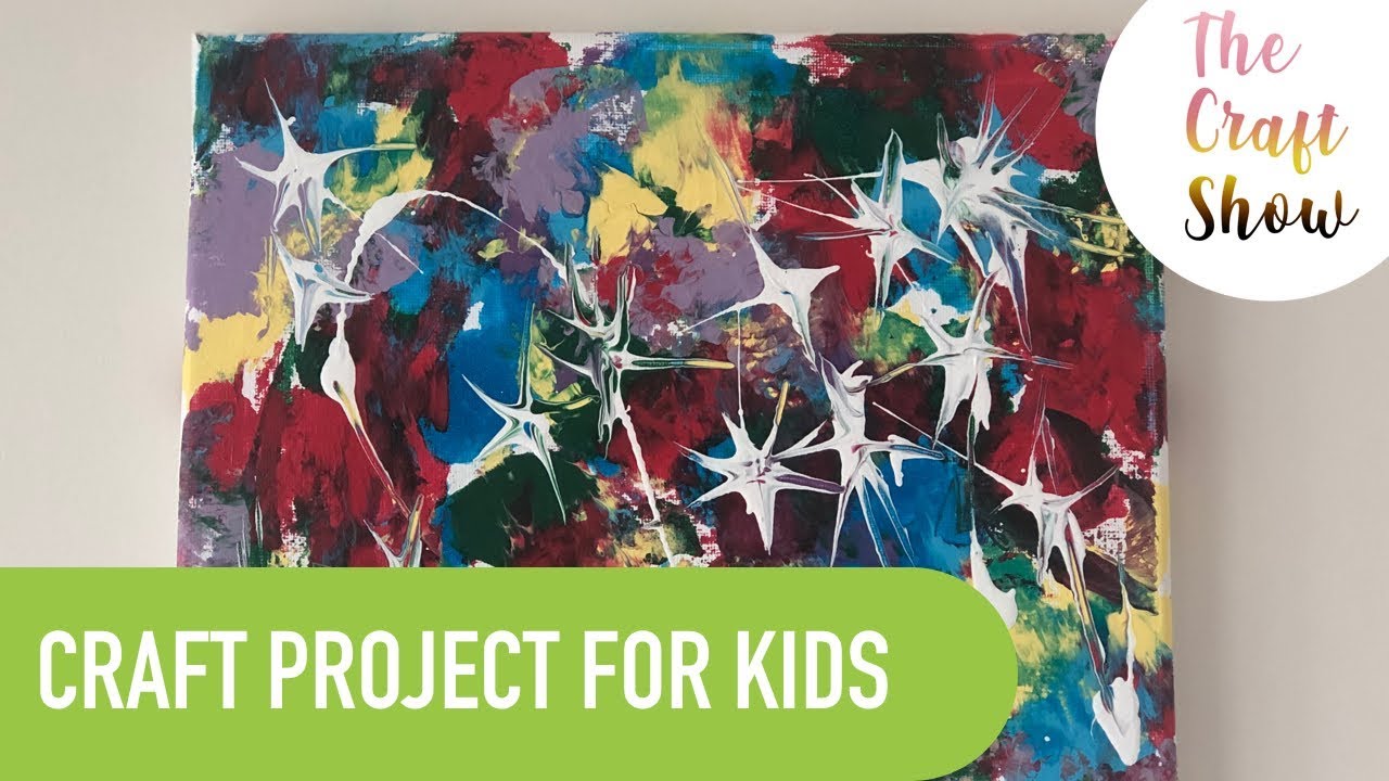 HOW TO DO ABSTRACT PAINTINGS WITH KIDS - YouTube