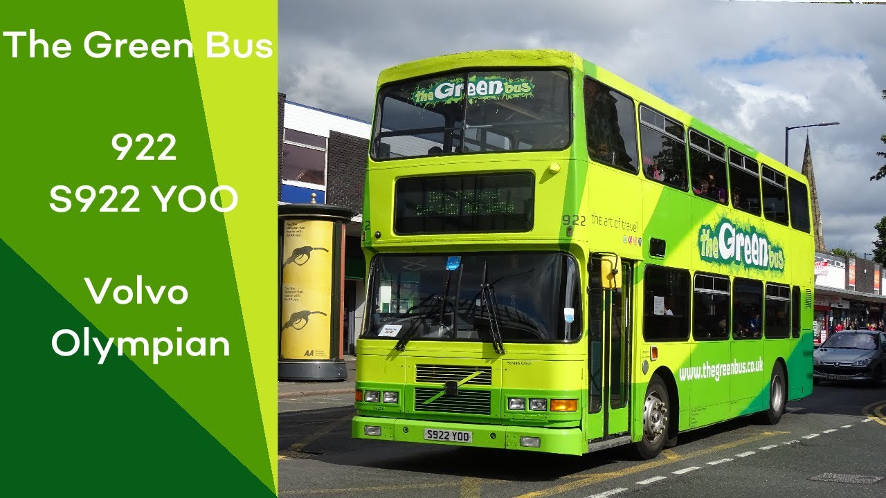 Green Bus 922 S922 YOO Volvo Olympian Voith - YouTube