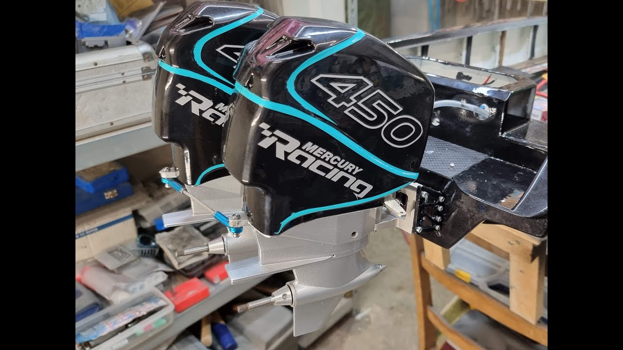 RC MHZ Outboard Engines for my new RC Nor-Tech Boat - YouTube
