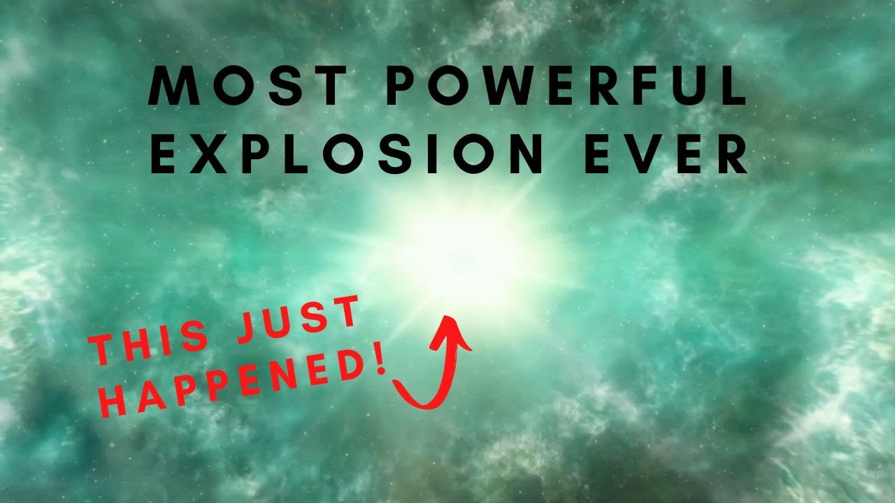 MOST POWERFUL EXPLOSION EVER RECORDED! - YouTube