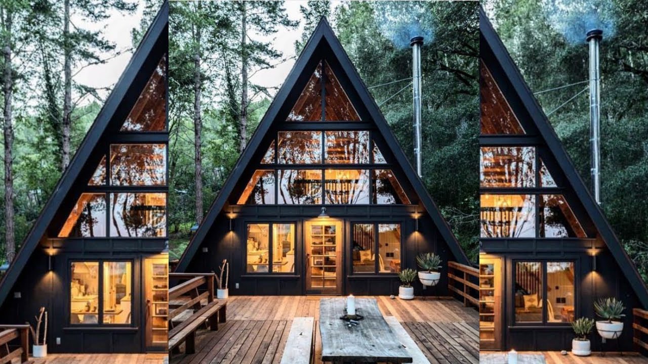 Absolutely Perfect A-Frame Bohemian Modern Home - YouTube