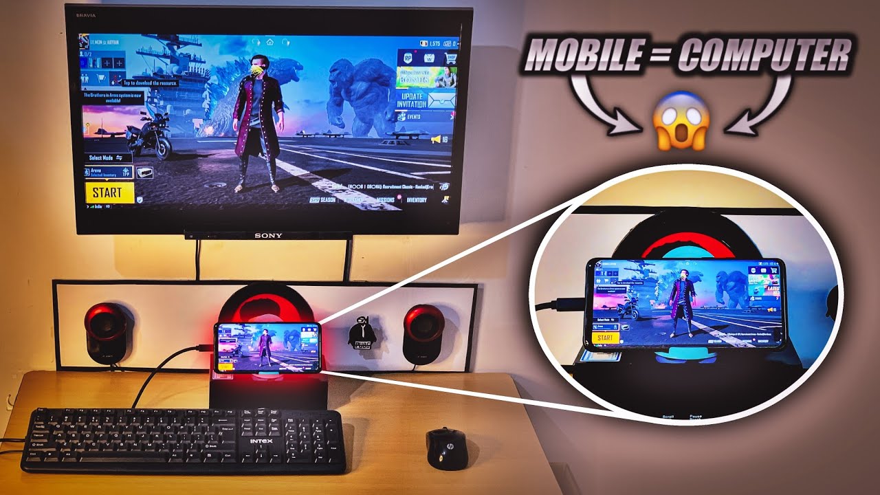 How To Convert a Phone Into a PC🔥 - YouTube