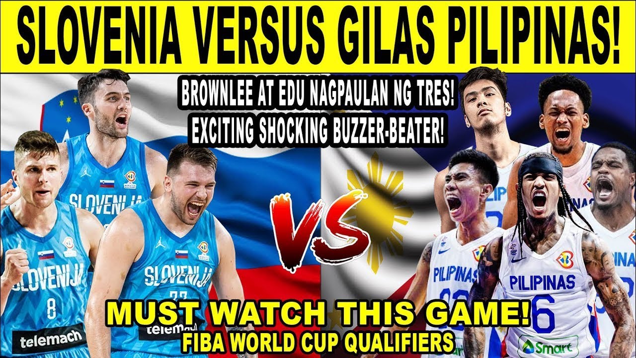 GILAS PILIPINAS vs SLOVENIA - Edu Shocking Clutch Shot! FIBA Qualifiers 2k - YouTube