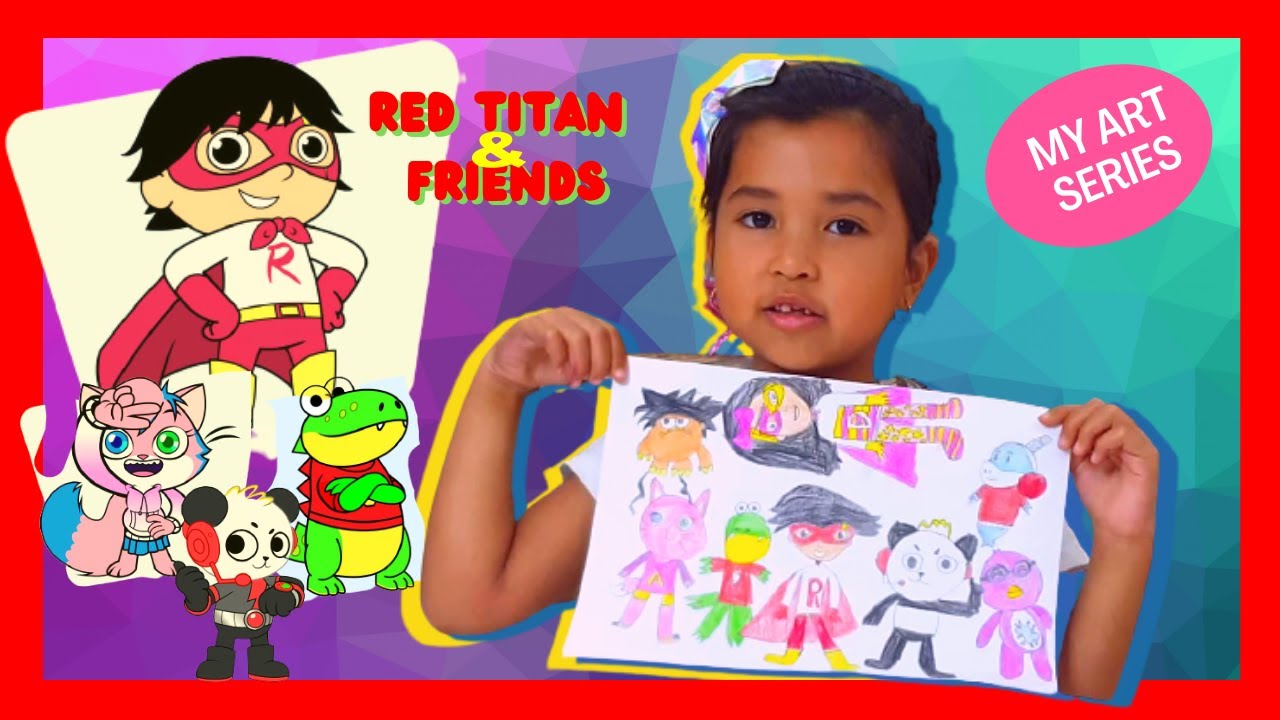 Red Titan and Friends Drawing by 6 Years Old | Dana D'Explorer - YouTube