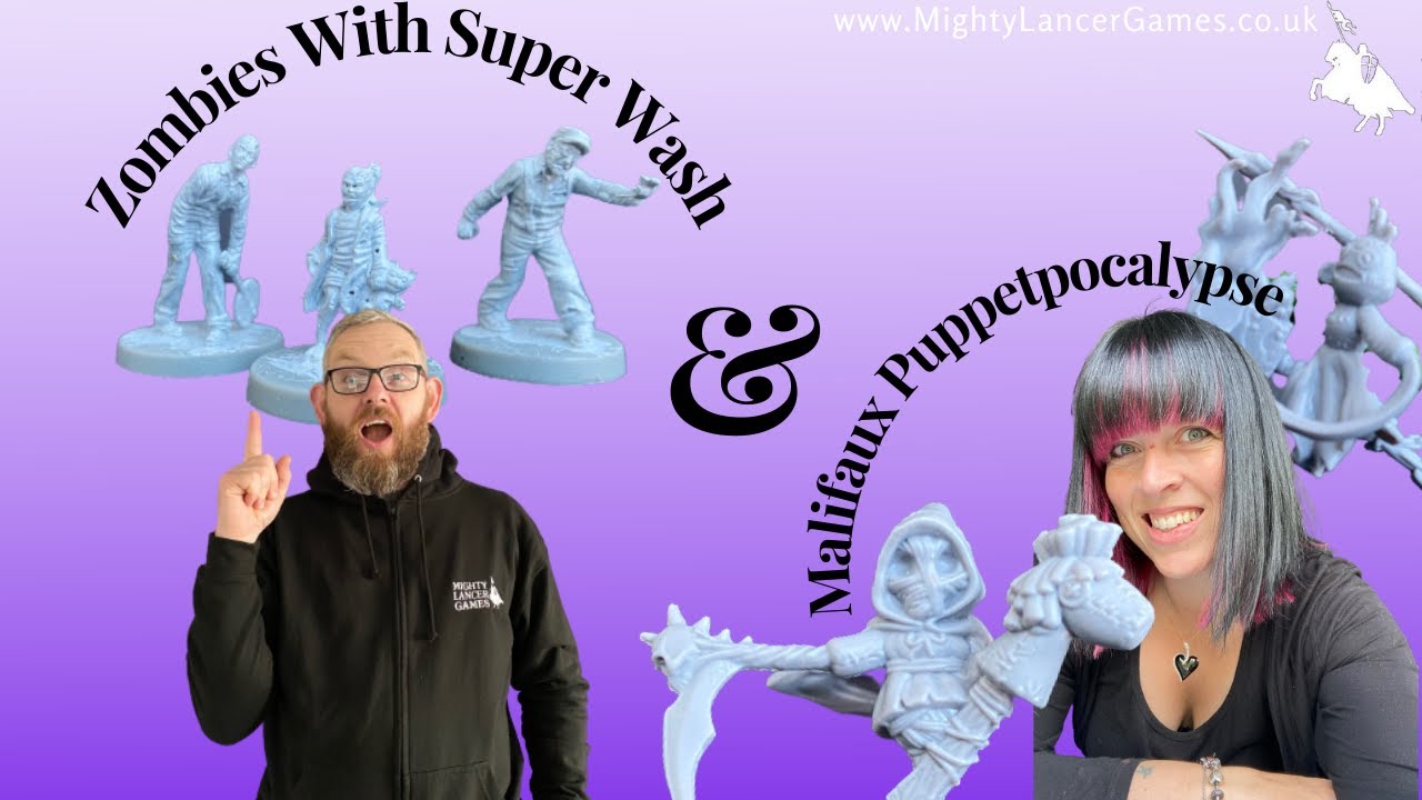 Reaper Super Wash Zombies Painting & Malifaux Puppetpocalypse Painting ...