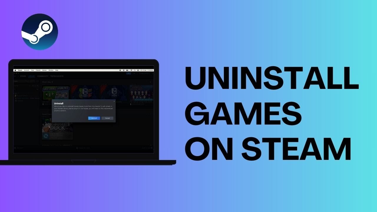 How to Uninstall Games on Steam - YouTube