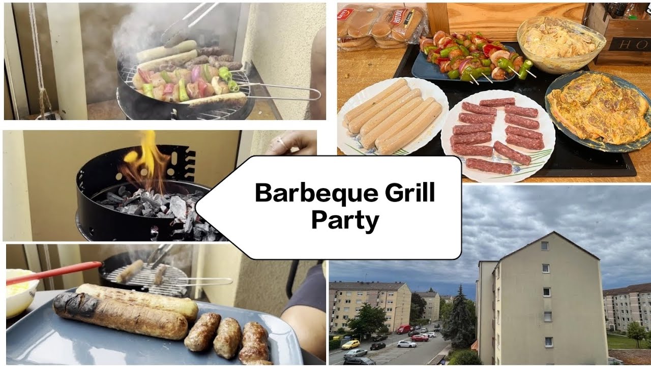Rainy Day || Barbecue Grill Party At Friends Place In Erlangen || - YouTube