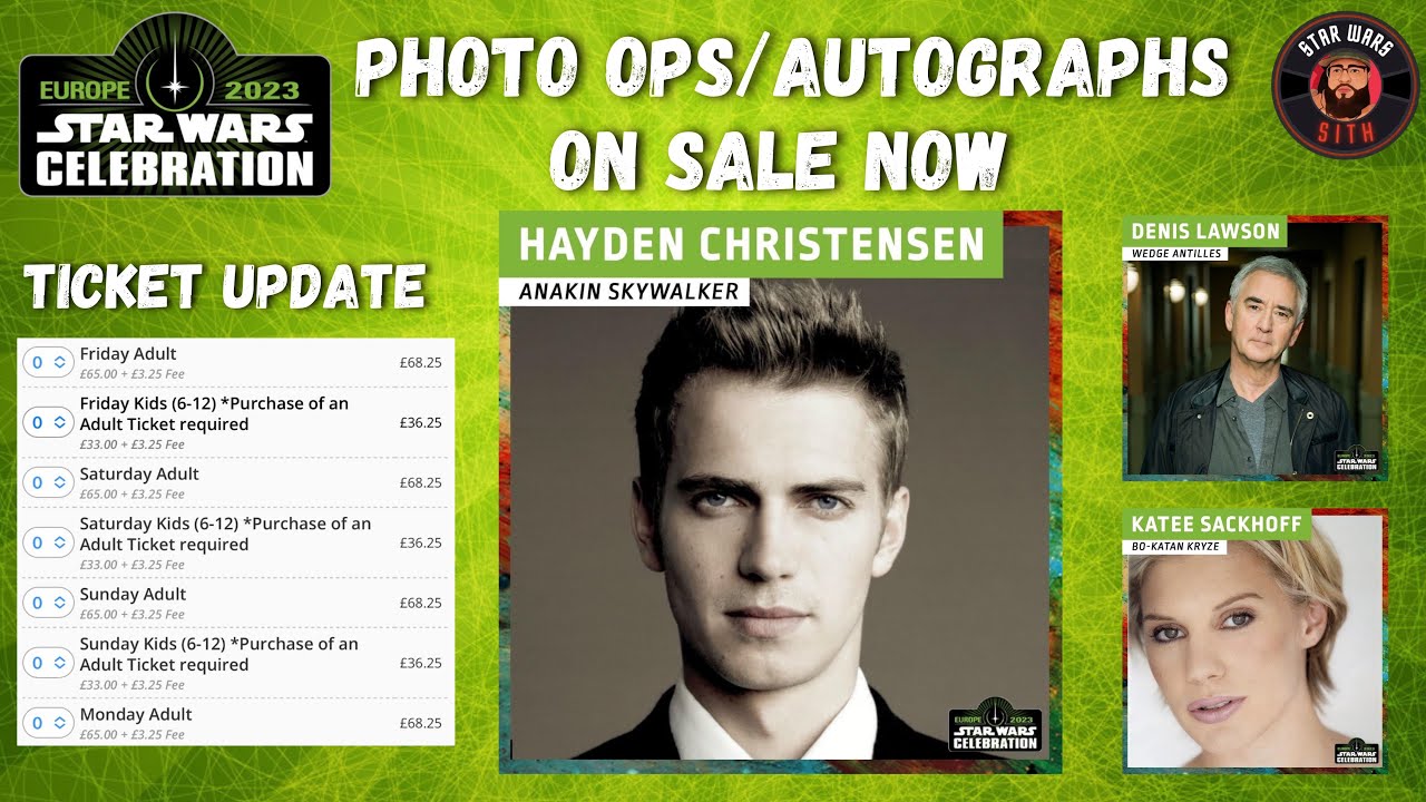 HAYDEN is coming to LONDON and more | Photo Ops Autographs Live NOW ...