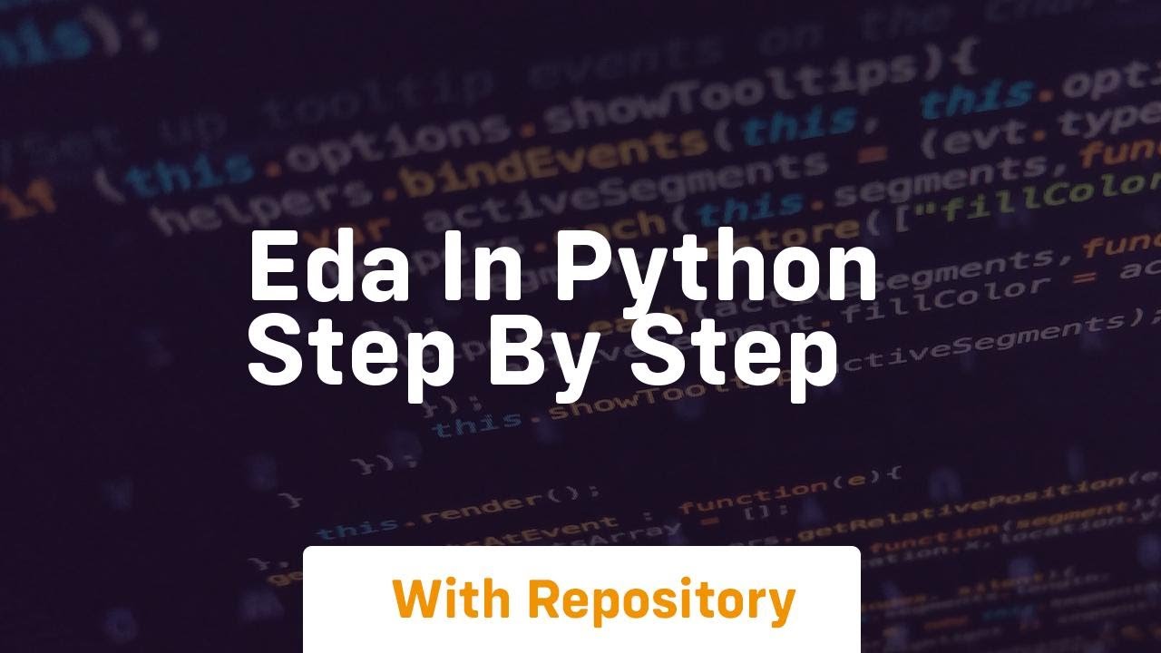 eda in python step by step - YouTube