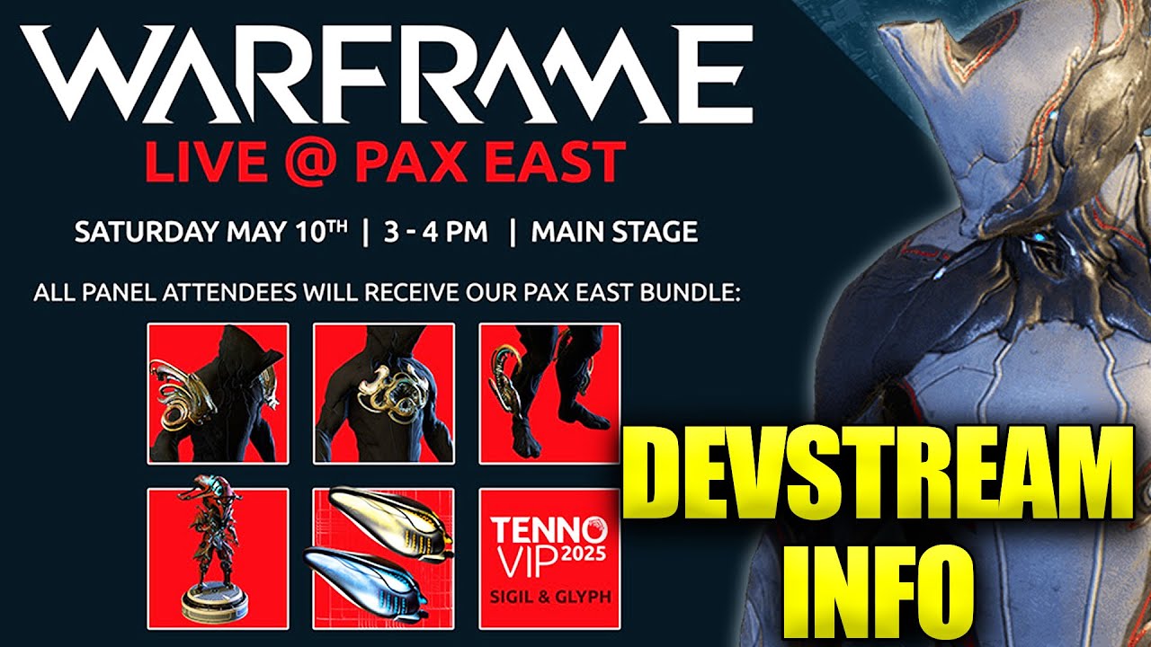 Warframe Devstream Live At Pax East! Free Loot For Attendance! - YouTube