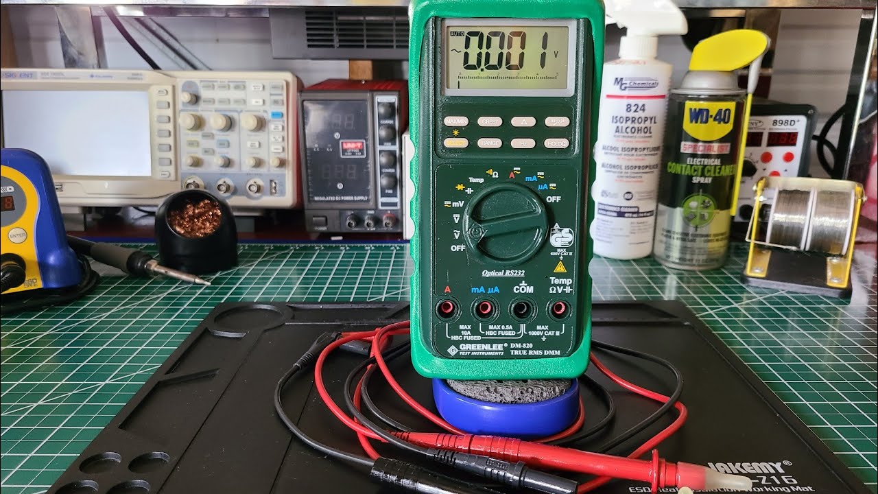 GREENLEE DM820 True RMS Digital Multimeter w/ Optical RS232 Data ...