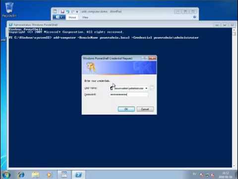 PowerShell add-computer - YouTube
