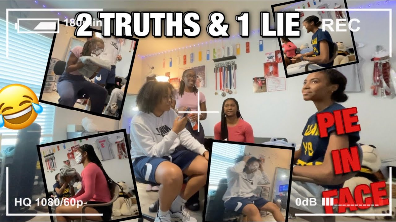 ULTIMATE 2 TRUTHS & 1 LIE challenge!!! *pie in the face/funnyy* - YouTube