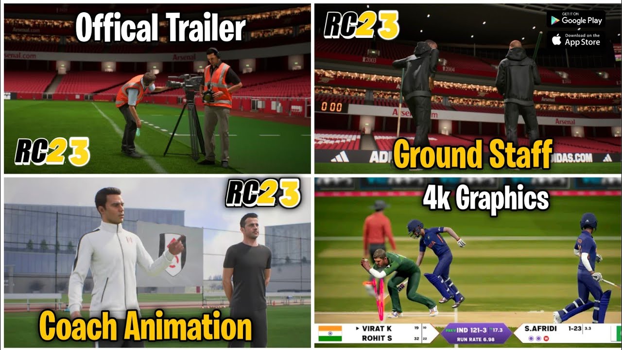 Real Cricket 23 Official Trailer Review 🔥 Career Mode, Ground Staffs ...