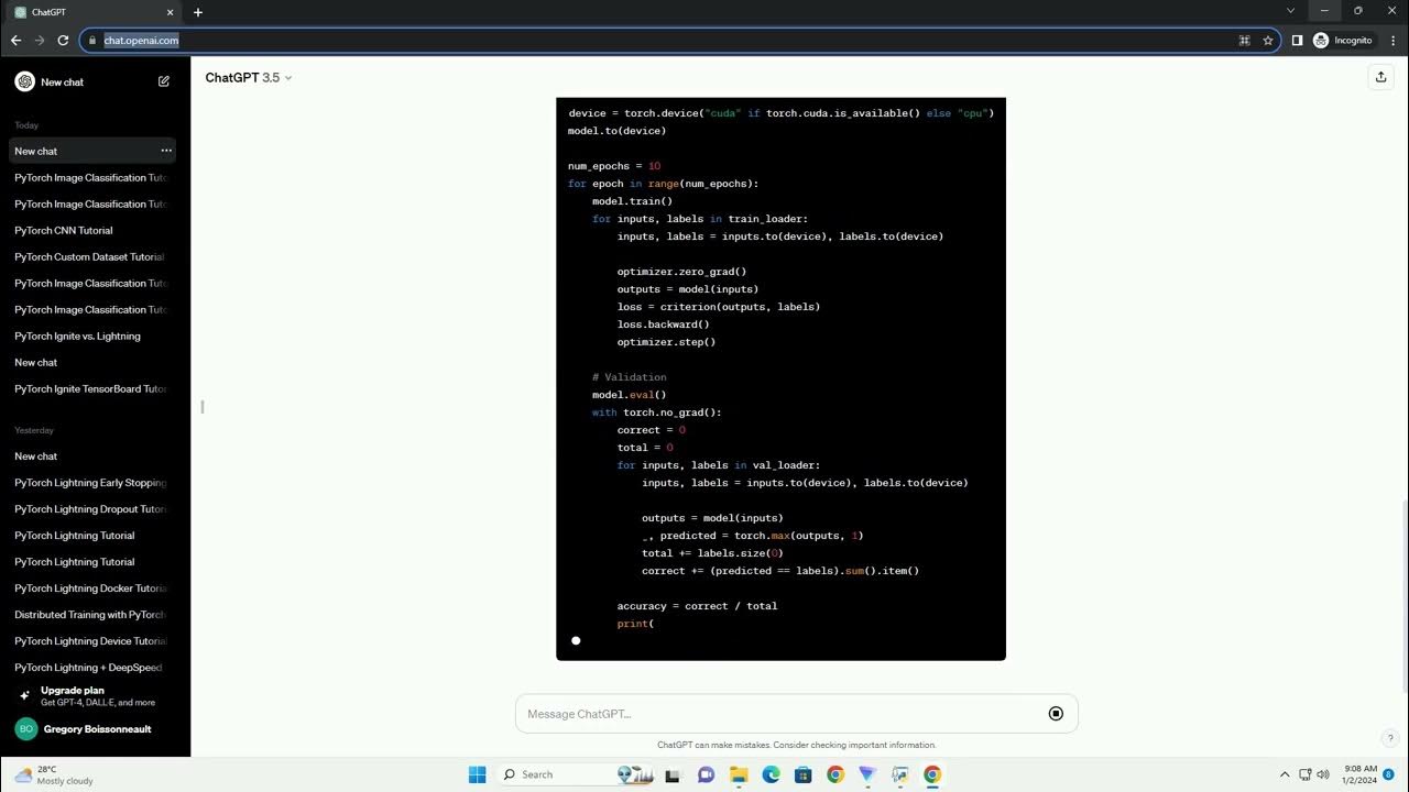 pytorch image classification transfer learning - YouTube