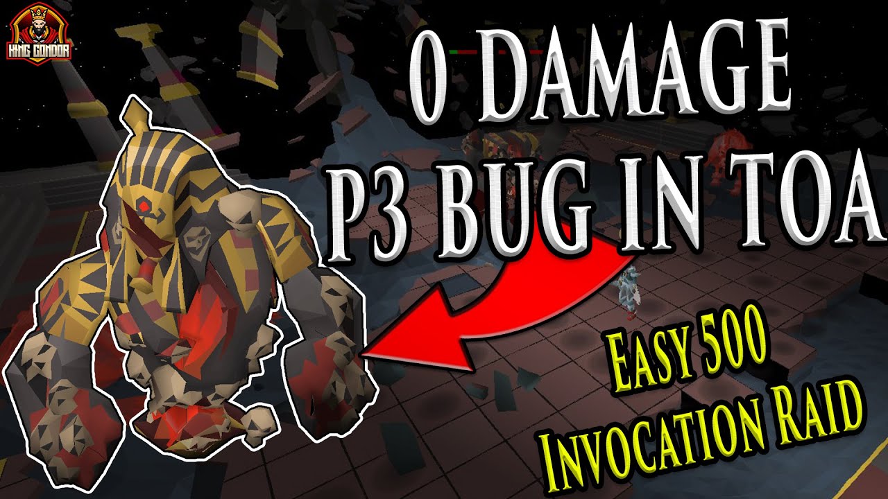INSANE TOA P3 BUG ZERO FLOOR DAMAGE WARDENS OSRS RUNESCAPE !FIXED ...