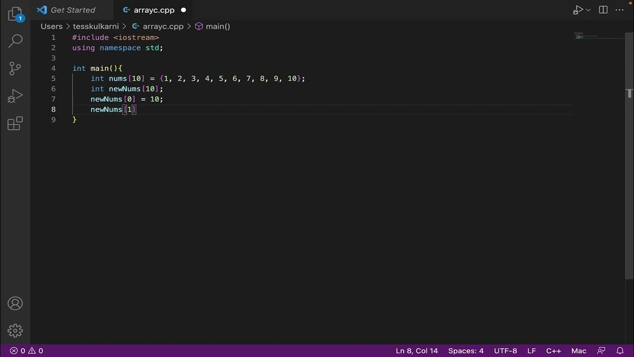 How to Assign and Re-assign Values to Arrays in C++ - YouTube