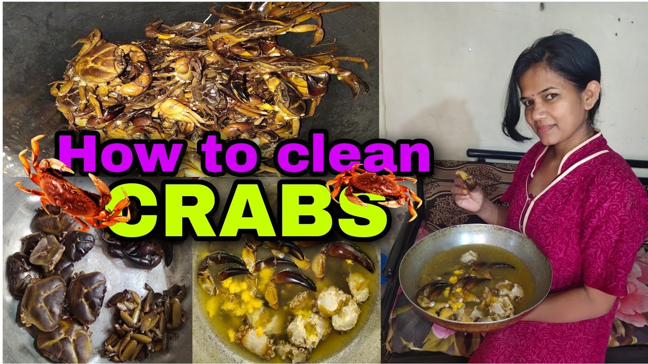How to clean Crabs?.🦀/ सोप्प्या पद्धतीने खेकडे कसे साफ करायचे? - YouTube
