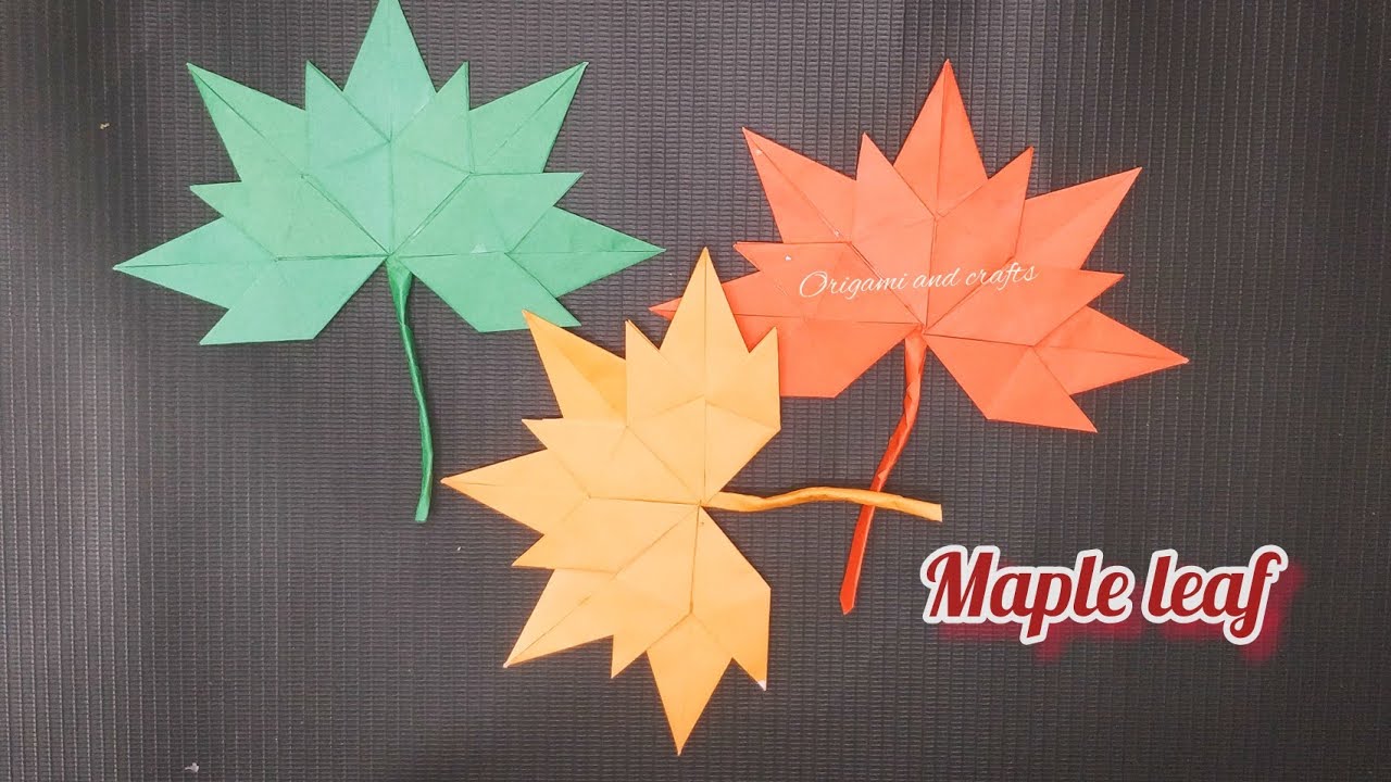 Origami Maple Leaf || How to make Origami Maple Leaf - YouTube