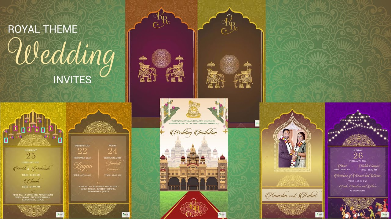 Wedding Invitation Video | Kimisha with Rahul | Save The Date. Video ...