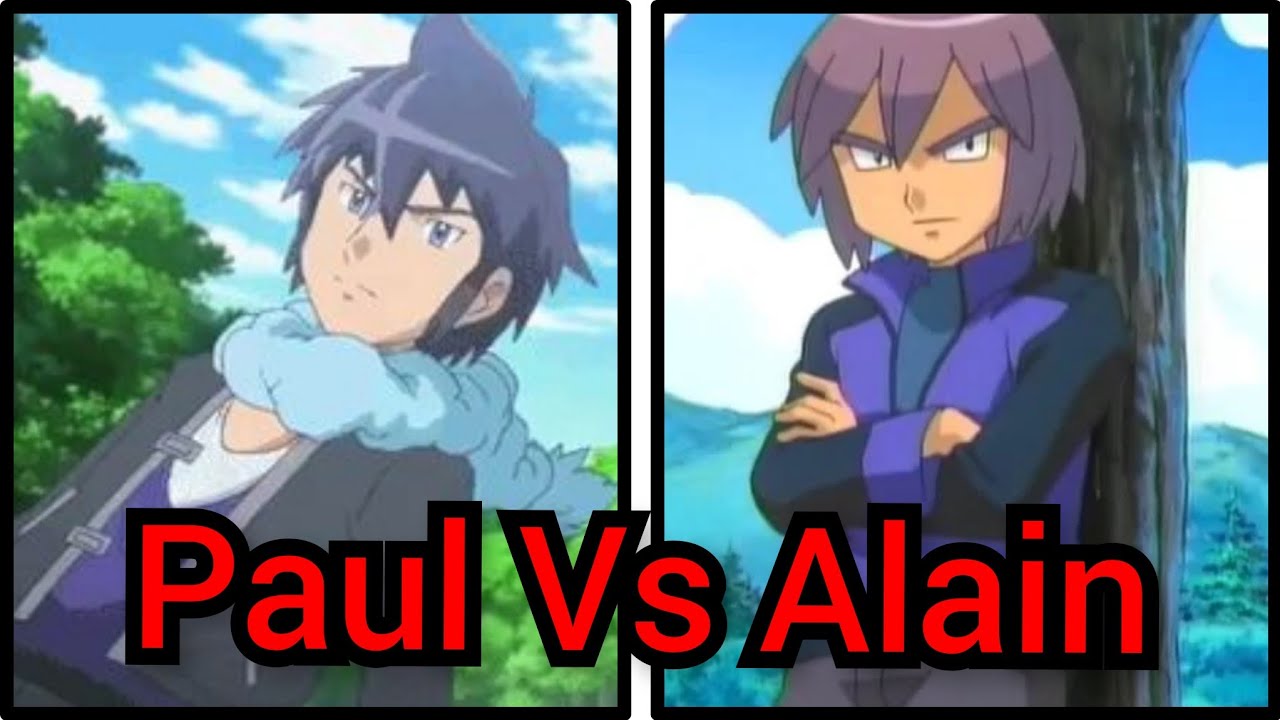 Alain Vs Paul | Pokemon Ash Rivals Match | Explain In Hindi - YouTube
