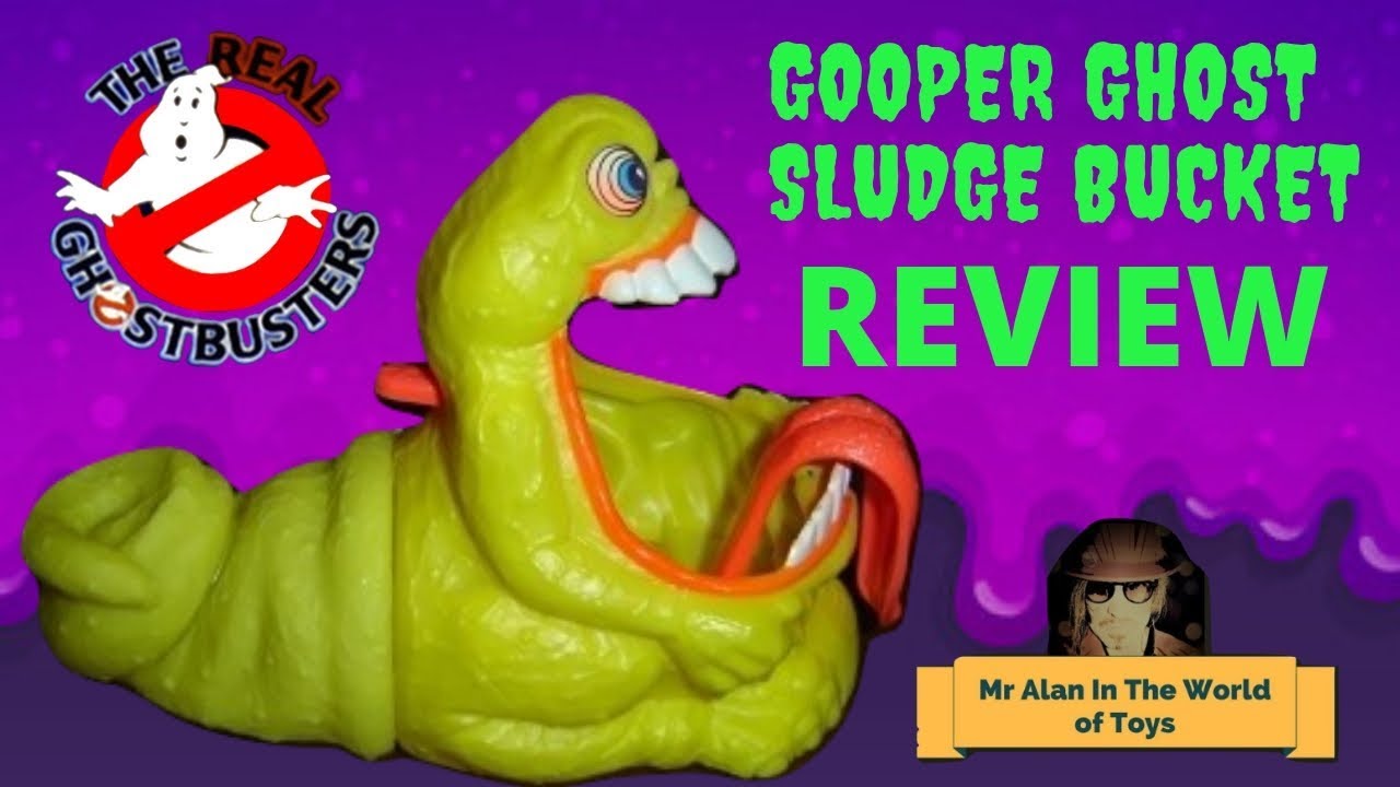 Ghostbusters Toys - Gooper Ghost Sludge Bucket Review - YouTube